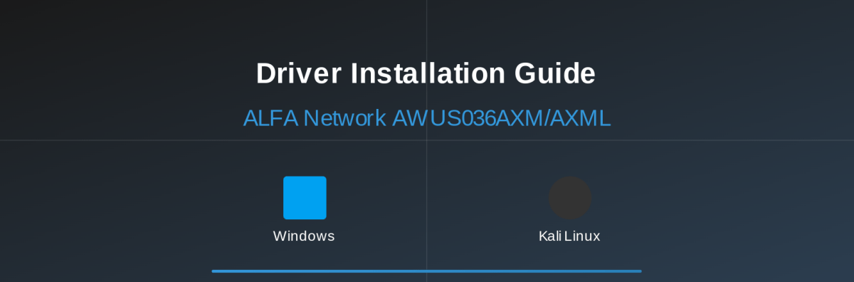 ALFA Network AWUS036AXM & AWUS036AXML Driver Installation - Kali Linux ...